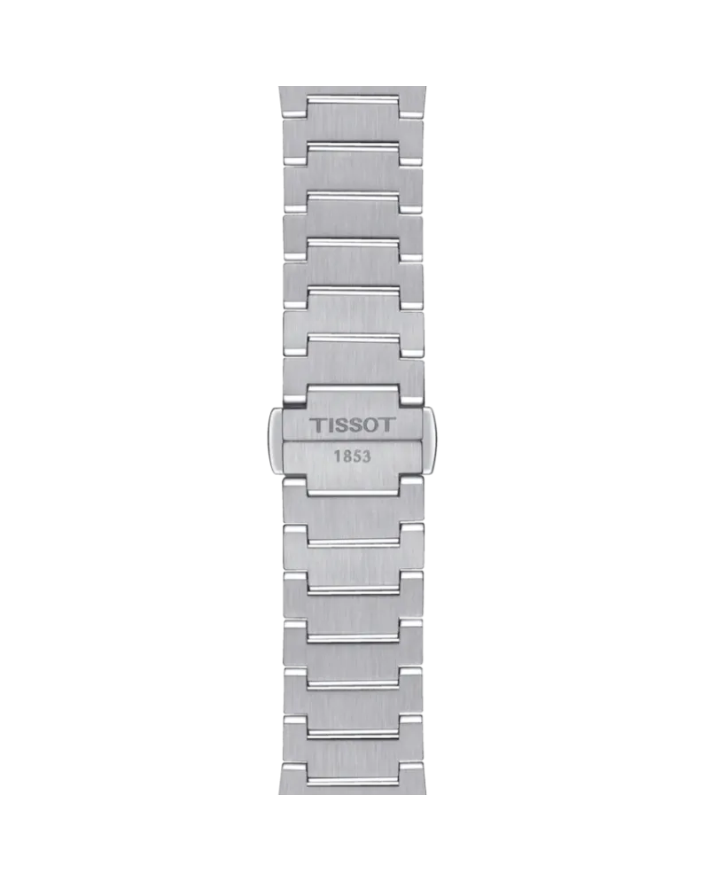 Tissot PRX watch with light green dial and 35 mm steel bracelet