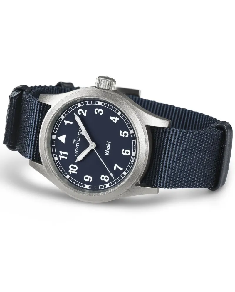Hamilton Khaki Field Quartz Blue Nato Strap Watch